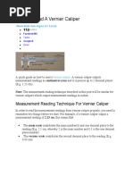 Self Assessment Vernier Caliper in Millimeter 0.1mm Prof. Eduardo J ...