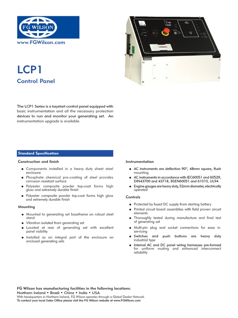 LCP1 Control Panel (GB) (1110) PDF | PDF | Electrical Connector ...
