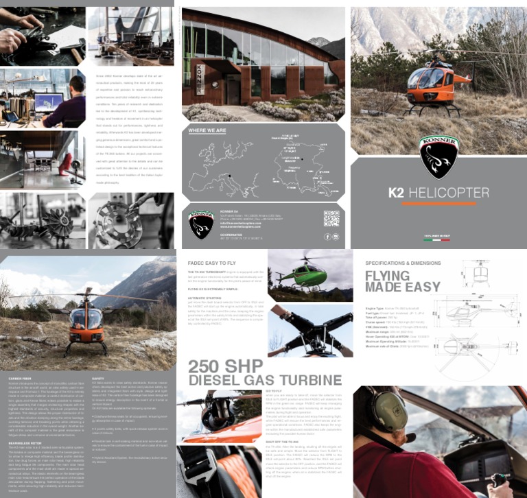 Konner K2 Helicopter Overview and Specs | PDF | Helicopter Rotor | Engines