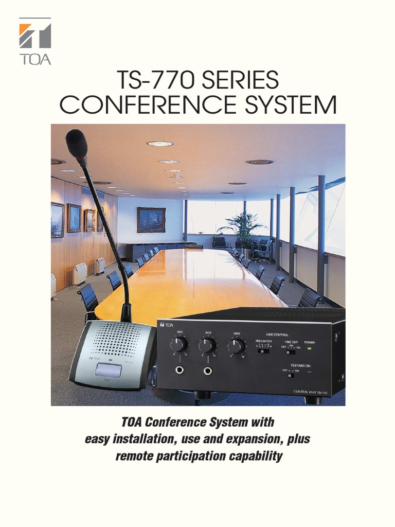 Ts-770 Series Conference System | PDF | Microphone | Telephone