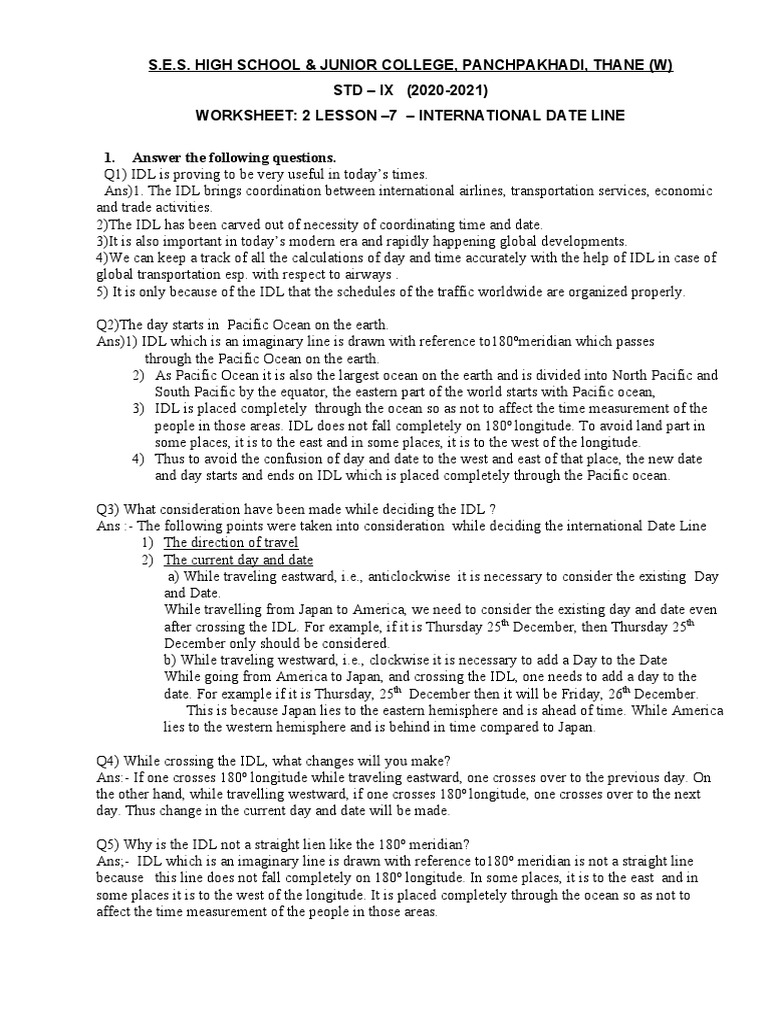 Understanding the International Date Line | PDF | Longitude | Geography
