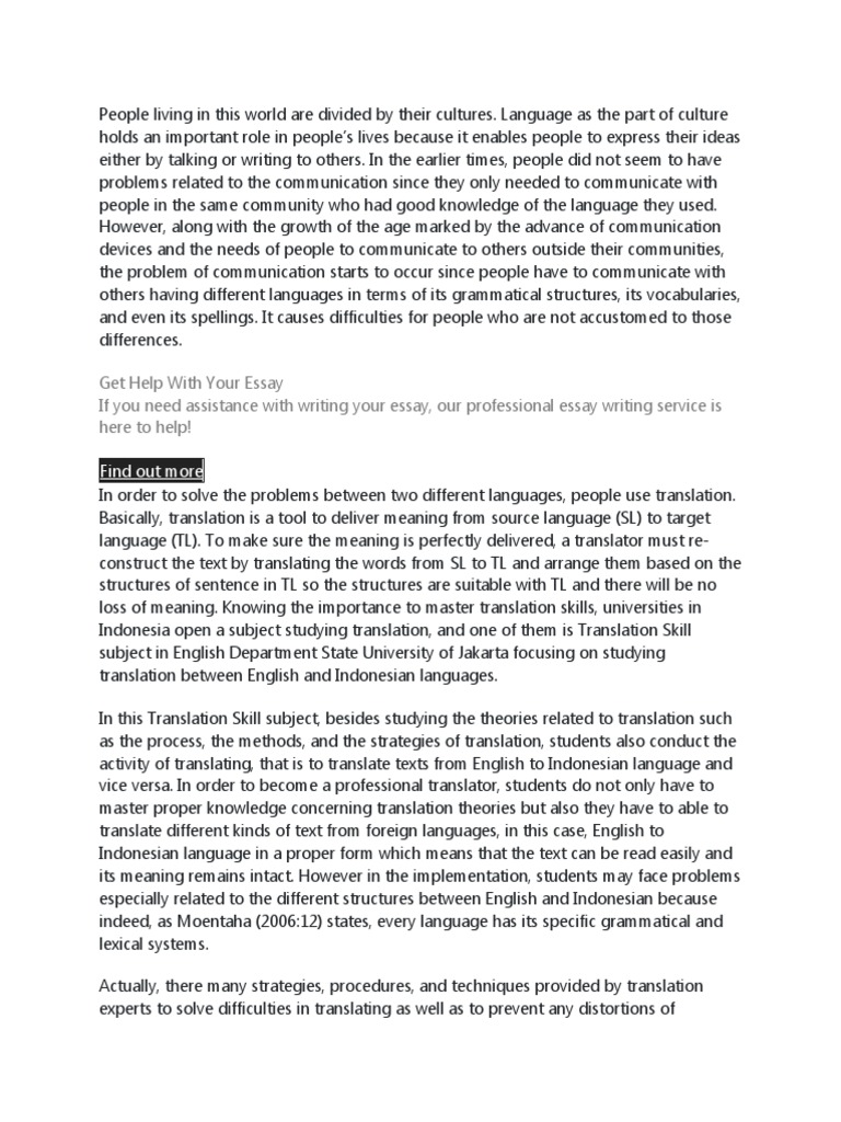 Analyzing Translation Shifts in Students | PDF | Translations | Semantics