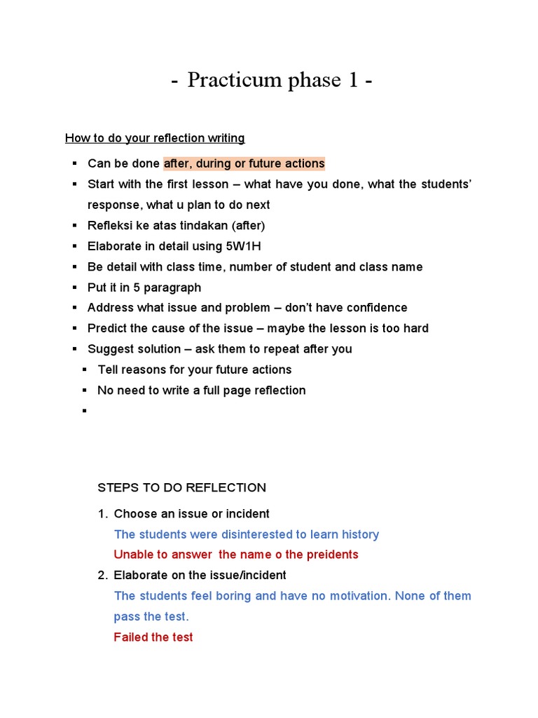 Practicum Phase 1 | PDF