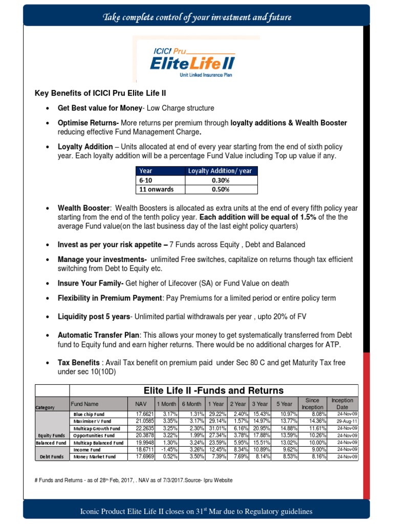 Elite Life 2 One Pager | PDF | Insurance | Taxes