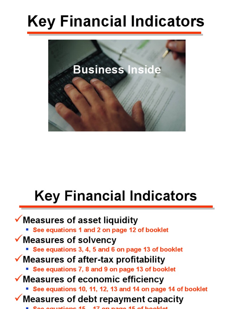 Key Financial Indicators Explained | PDF | Market Liquidity | Equity ...