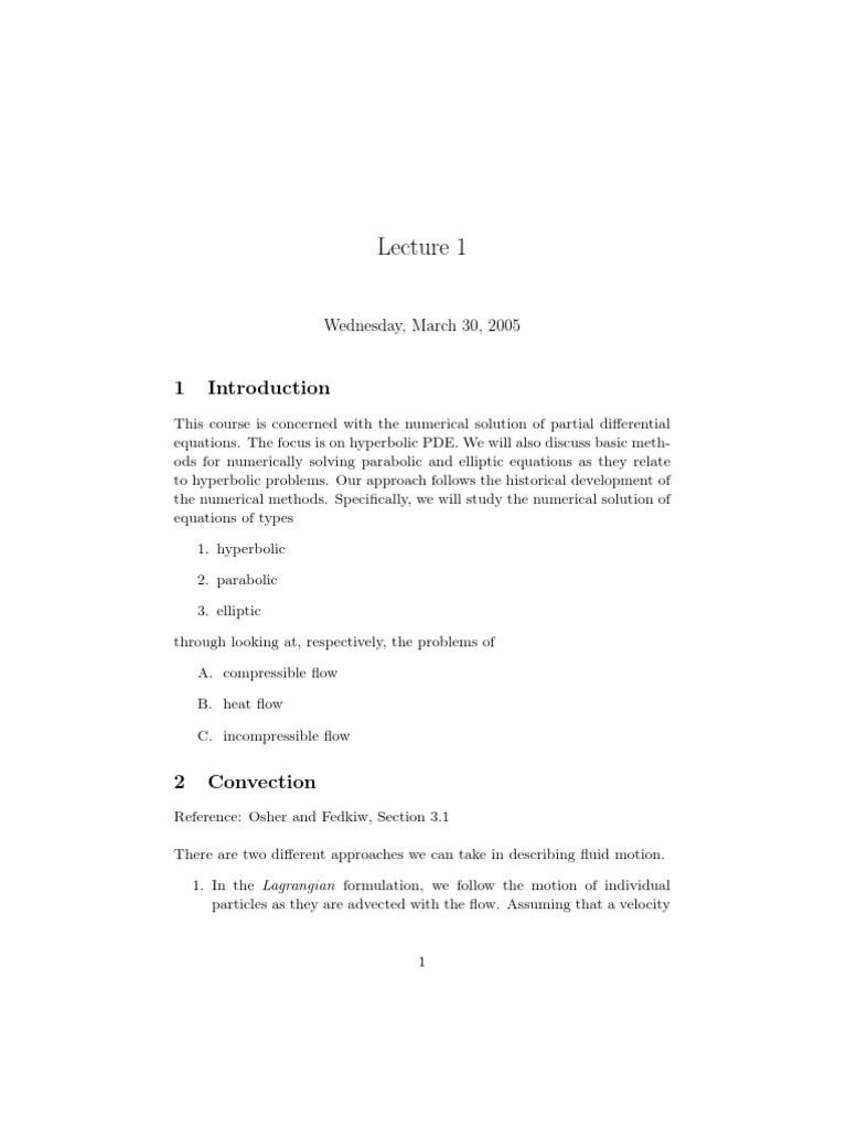 Lecture1, PDE Equations | PDF | Partial Differential Equation ...