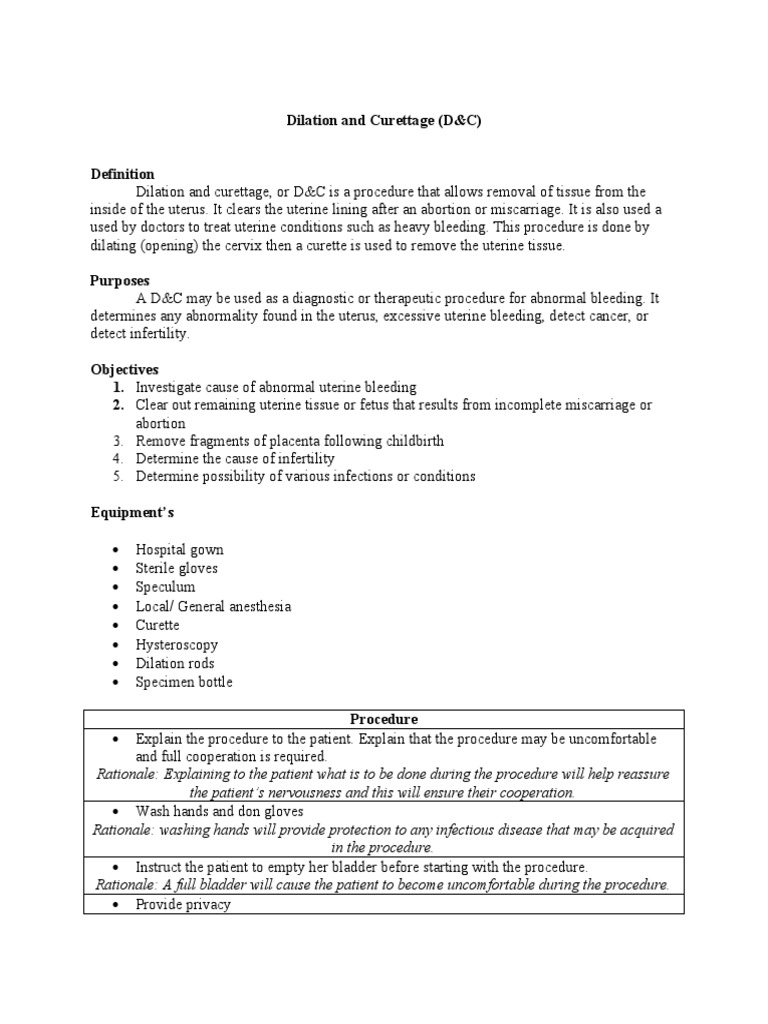 Nso - D&C | PDF | Public Health | Human Reproduction