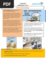 Toolbox Talk Housekeeping | PDF | Housekeeping | Occupational Safety ...