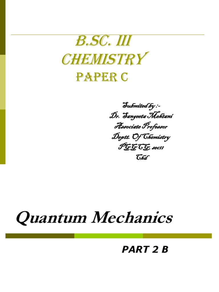 Quantum Mechanics: LCAO & Hybridization | PDF | Molecular Orbital ...