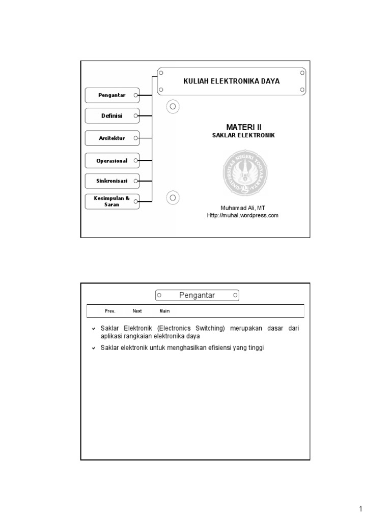 Materi 2 Saklar Elektronik | PDF | Field Effect Transistor | Bipolar Junction Transistor