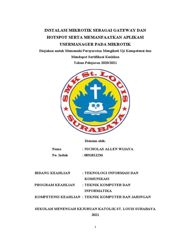 Tugas Akhir Nicholas Allen Wijaya | PDF