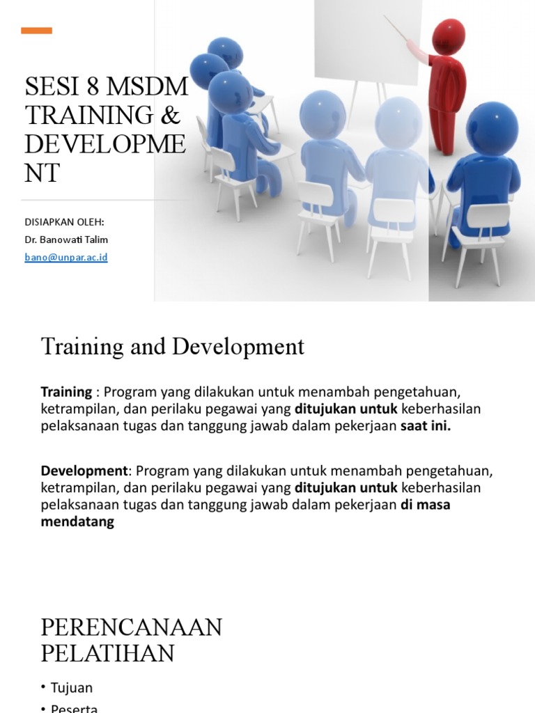 SESI 8 - MSDM - Training and Development | PDF