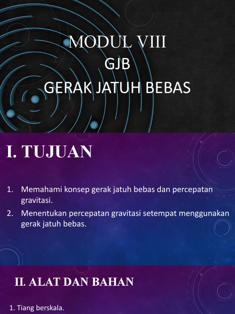 Modul Viii GJB Gerak Jatuh Bebas | PDF