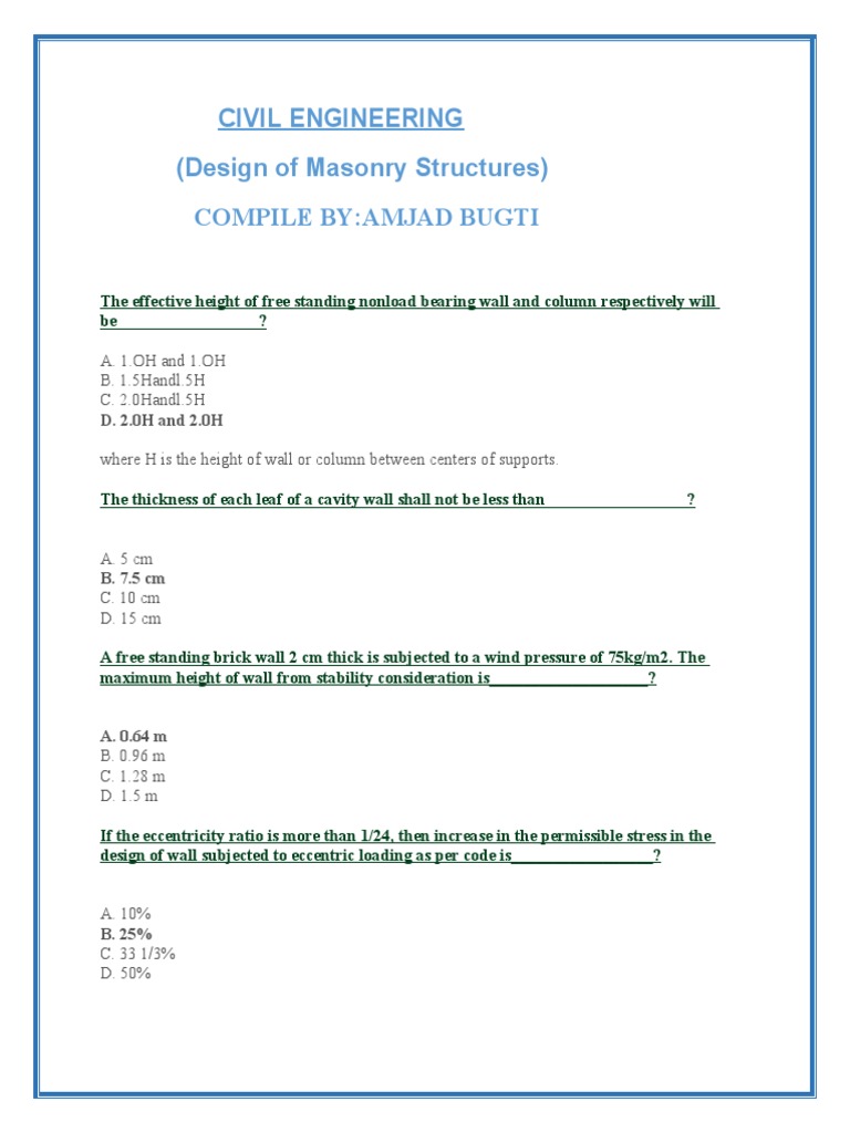 Masonry Structures Design Guidelines | PDF | Mortar (Masonry) | Masonry