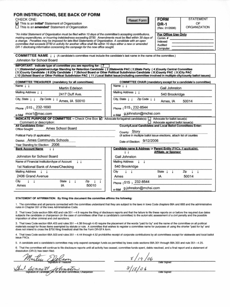 2006-08-19__DR2_Summary | Government Information | Politics