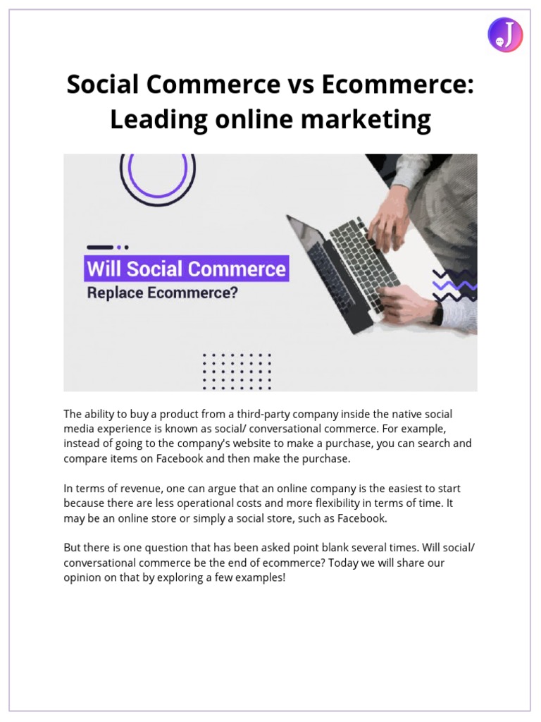 Social Commerce Vs Ecommerce | PDF | E Commerce | Information Technology