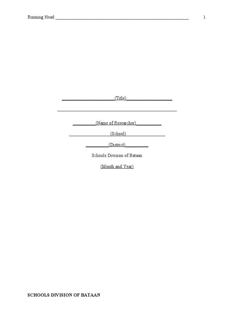 Action Research Proposal Template | PDF | Cognition | Scientific Method