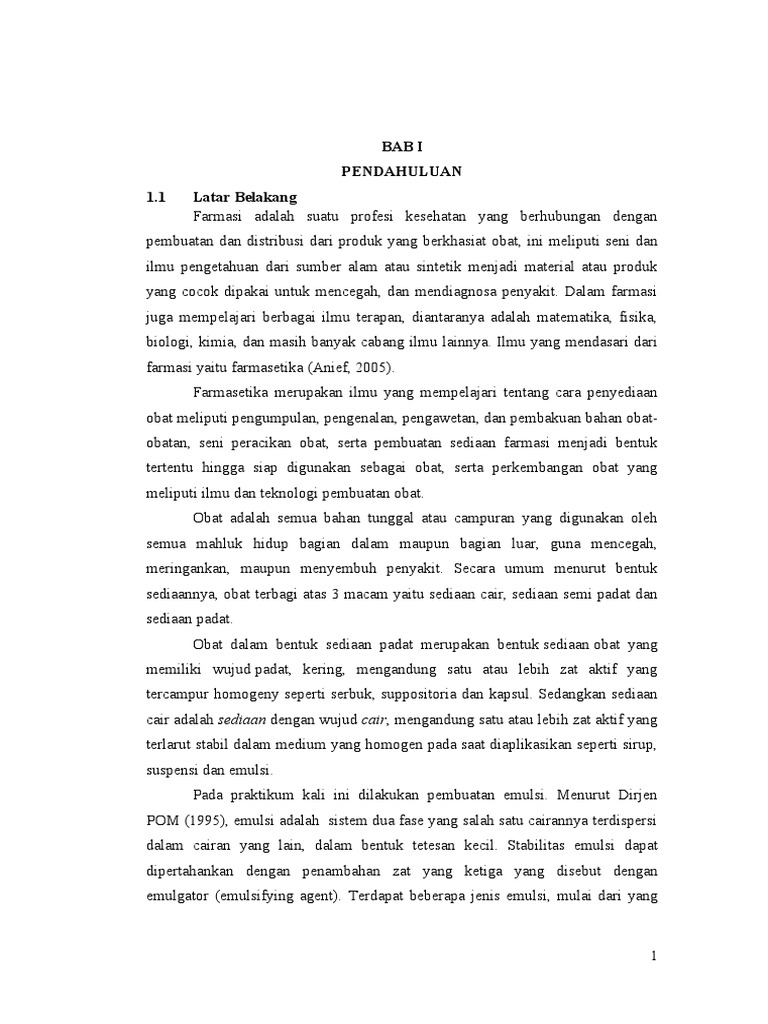 EMULSI | PDF | Kesehatan Holistik | Sains & Matematika