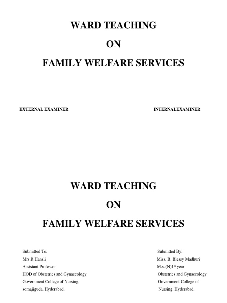 F W S Ward Teaching | PDF | Eradication Of Infectious Diseases | Childbirth