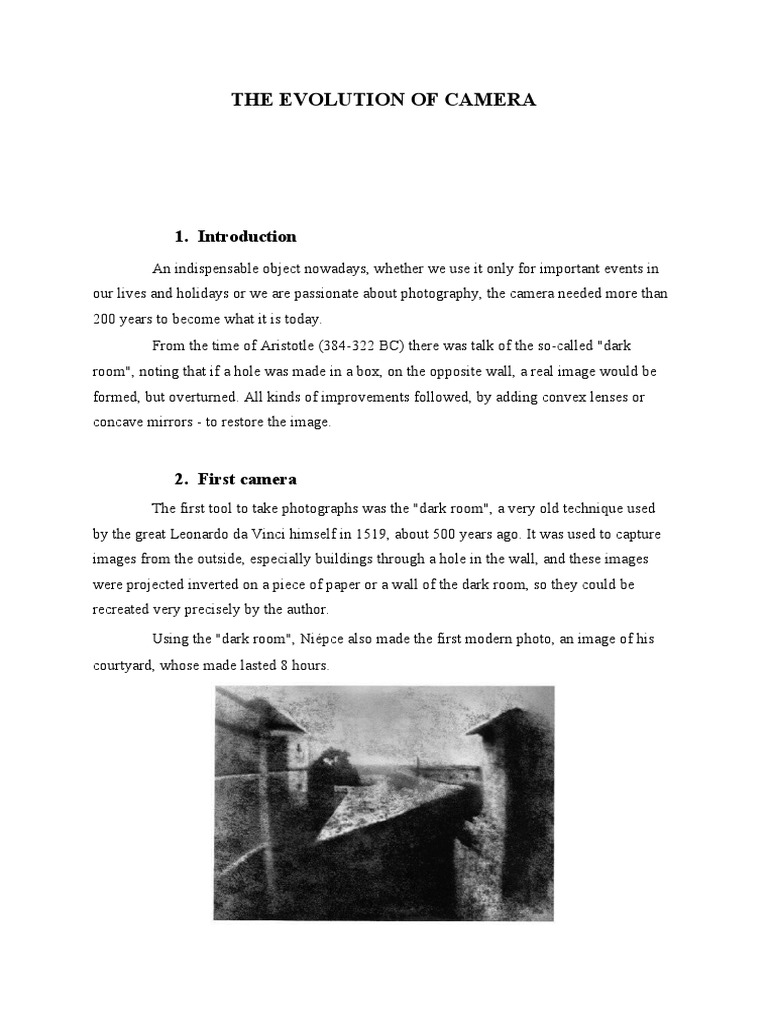 The Evolution of Camera | PDF | Camera | Digital Camera