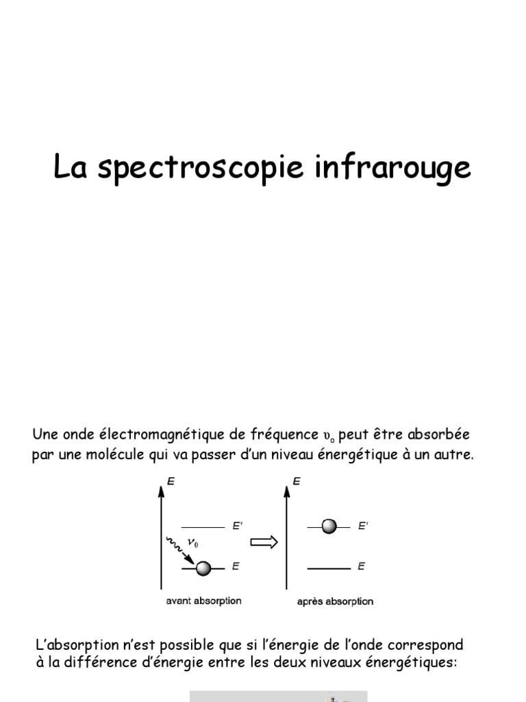 La Spectroscopie Infrarouge | PDF | Infrarouge | Spectroscopie infrarouge