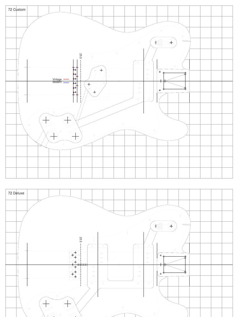 Fender Telecaster 72 Custom Deluxe Bodies | PDF