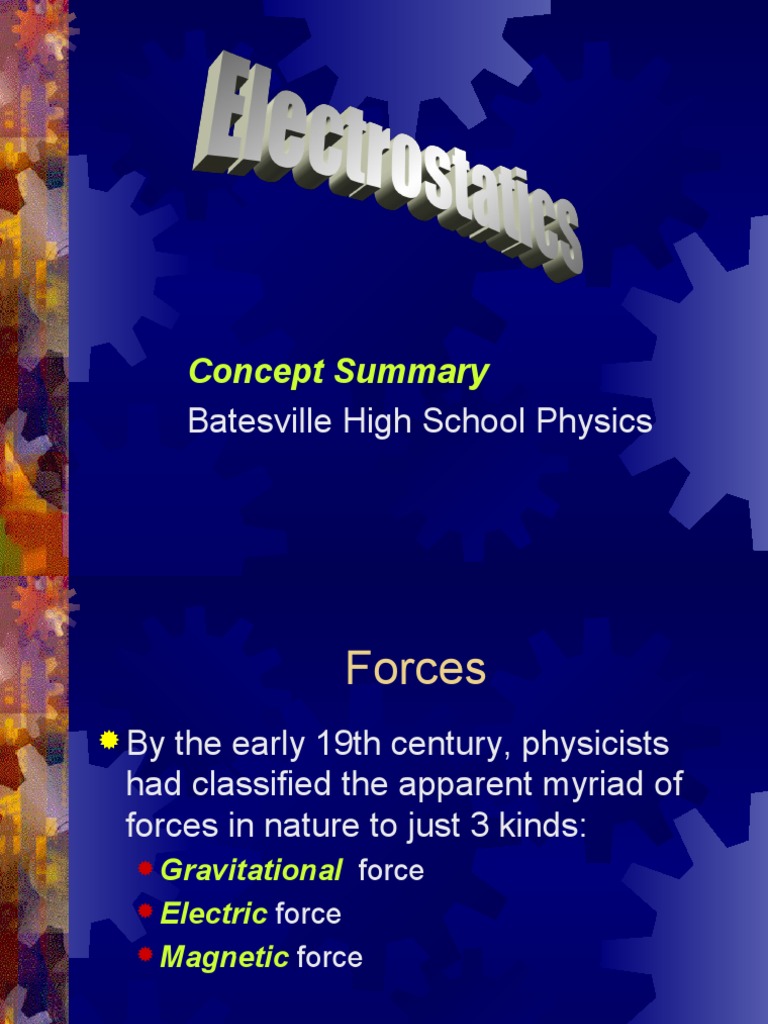Concept Summary: Batesville High School Physics | PDF | Electric Charge ...