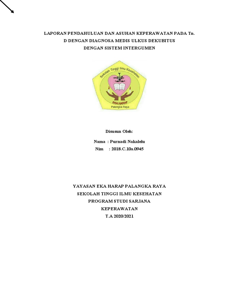 LP Dan Askep Ulkus Dekubitus Purnadi Nakalelu | PDF