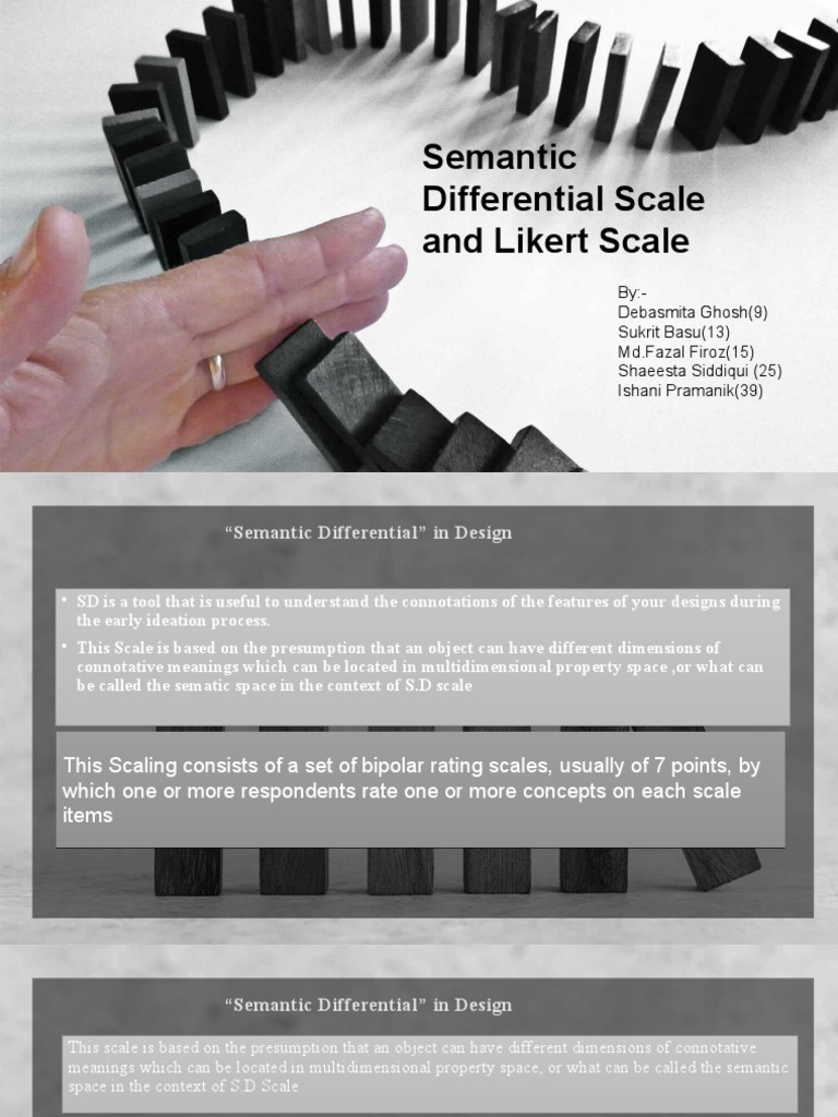Semantic Scale and Likert Scale | Download Free PDF | Semantics | Human ...