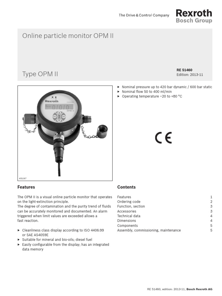 5 - Online Particle Monitor OPM II R928052298 | PDF | Electrical ...