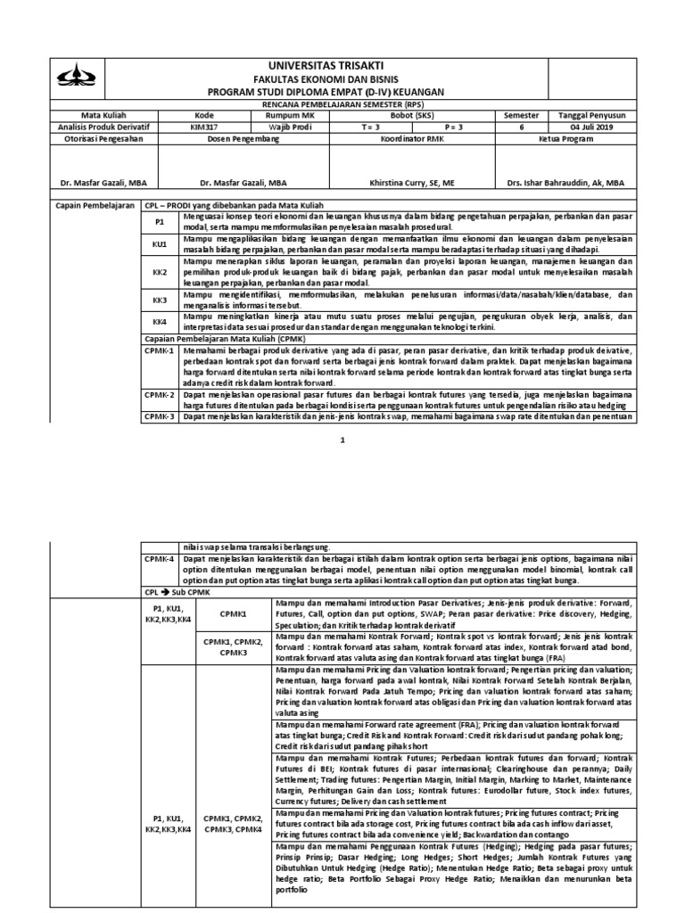 Analisis Produk Derivatif | PDF | Bisnis | Pengelolaan Keuangan & Uang
