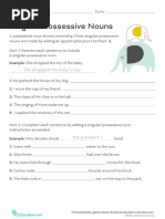 Worksheet Possessive Pronoun-Pages-1-4 | PDF