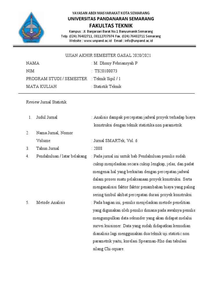 Contoh Review Jurnal | PDF