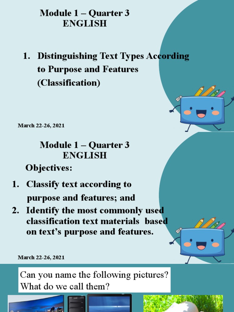 Classifying Text Types | PDF | Science & Mathematics