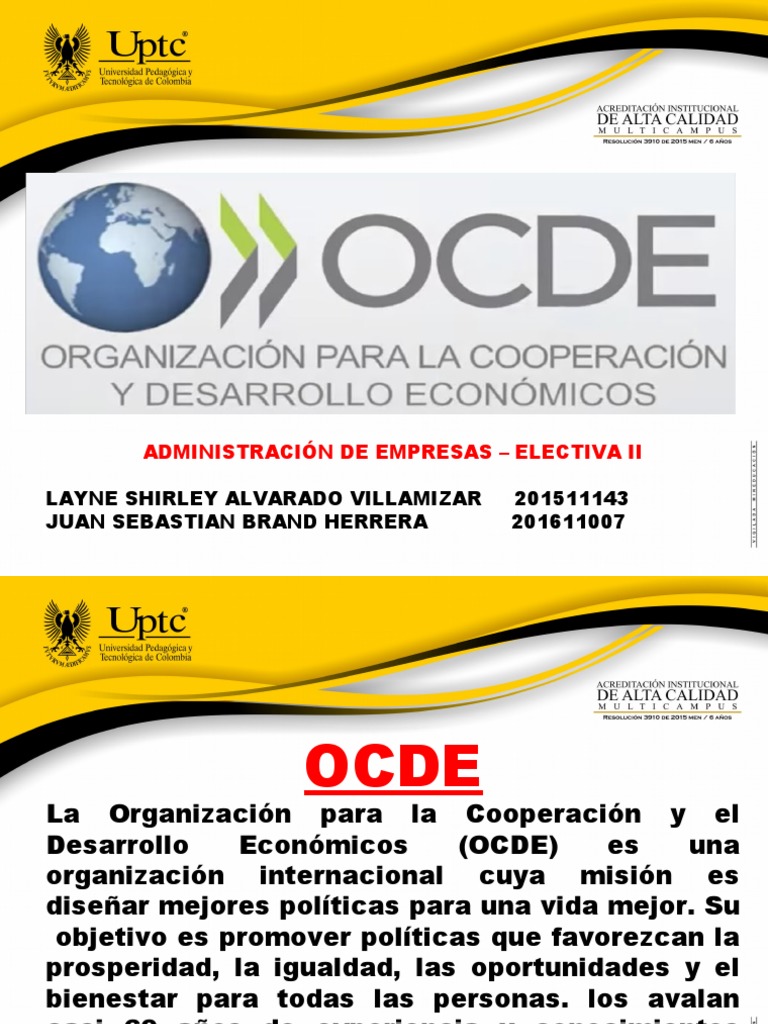 OCDE | PDF | Relaciones Internacionales | Economias