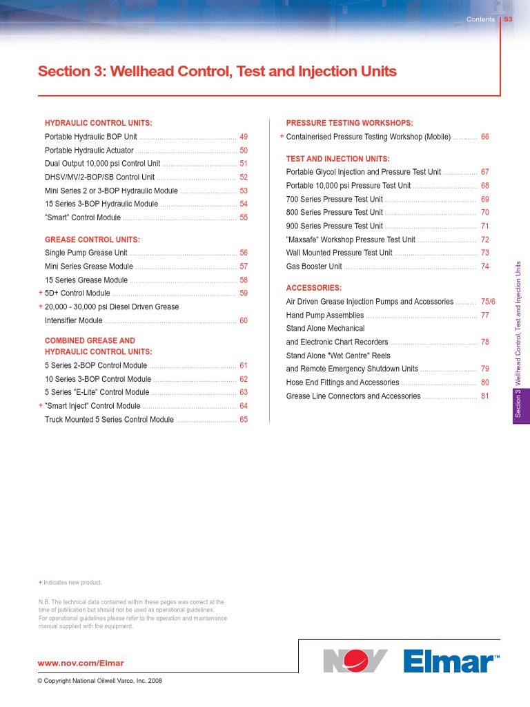 Section 3: Wellhead Control, Test and Injection Units | PDF | Pump ...