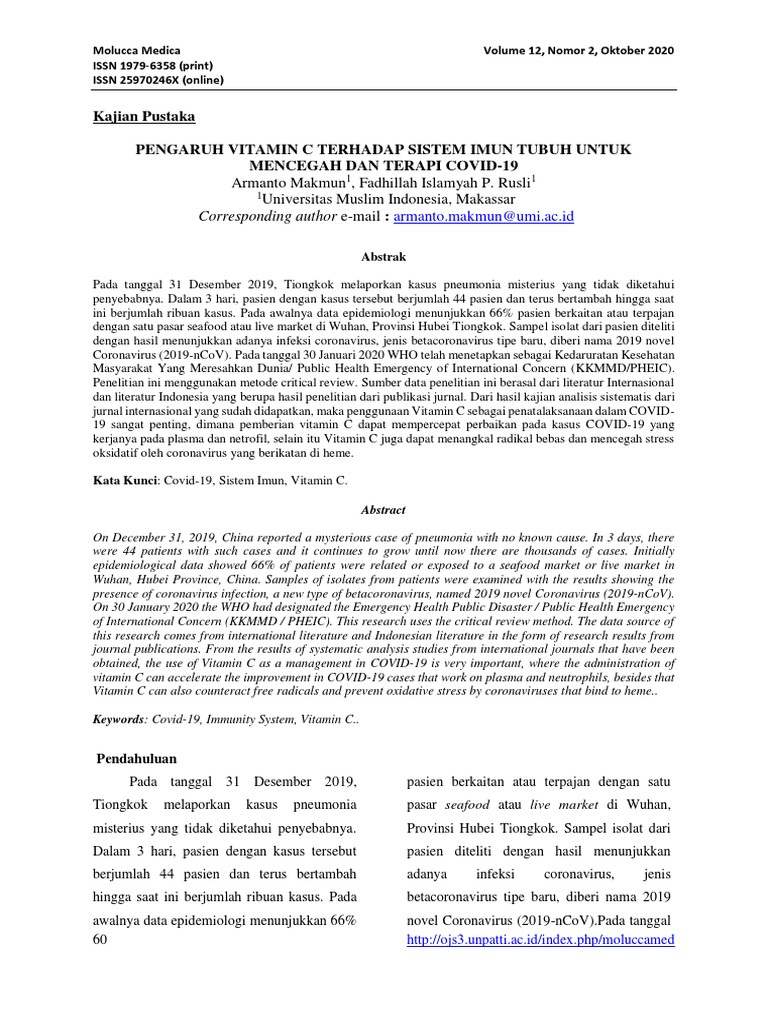 Pengaru Vit C Pada Sistemimun | PDF