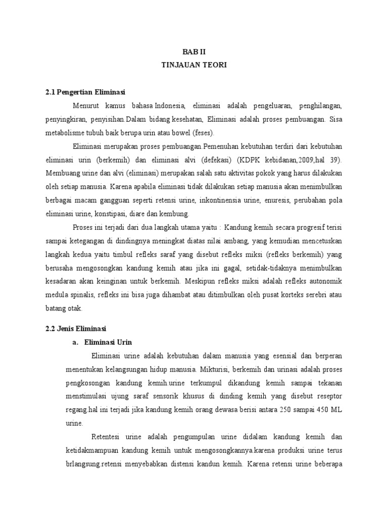 BAB II - Kasus 2 - Eliminasi Urine - CKD (FIX) | PDF