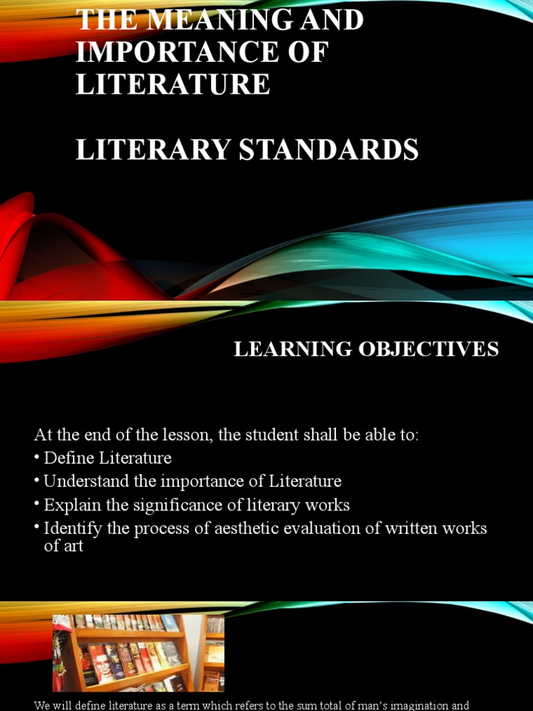 Significance and Benefits of Literature | PDF | Aesthetics | Writers