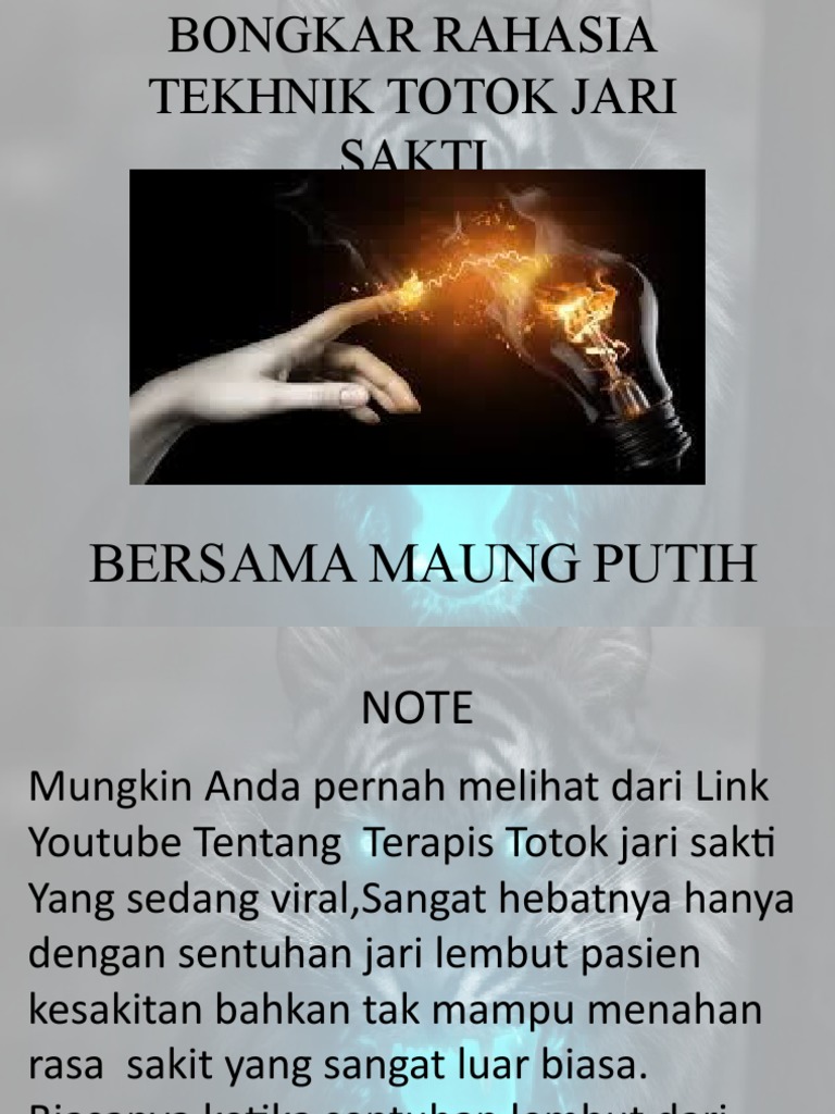 Bongkar Rahasia Totok | PDF