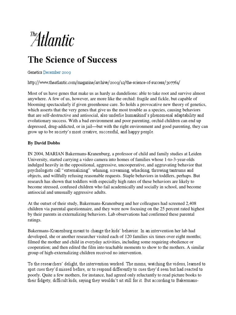 The Science of Success | PDF