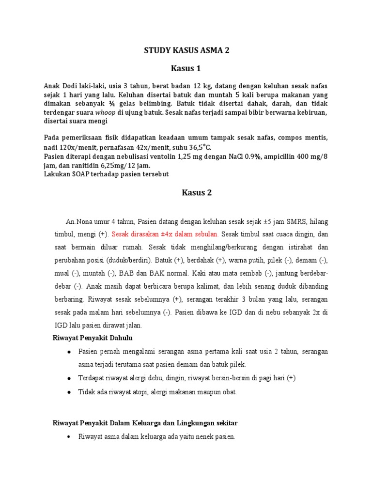 Studi Kasus Asma | PDF