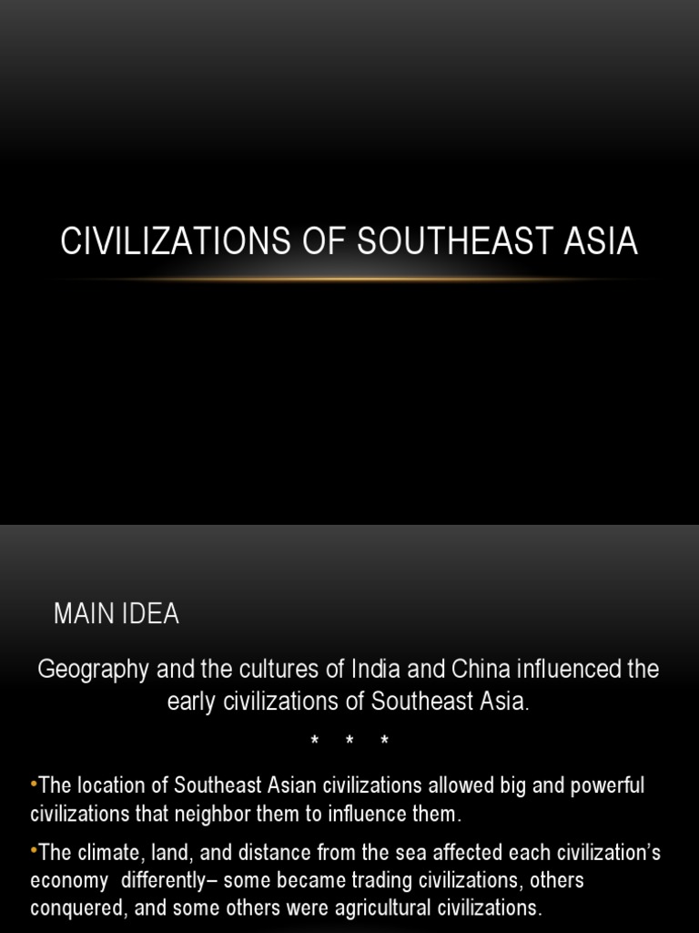 Southeast Asia's Early Civilizations | PDF | Southeast Asia | Cambodia