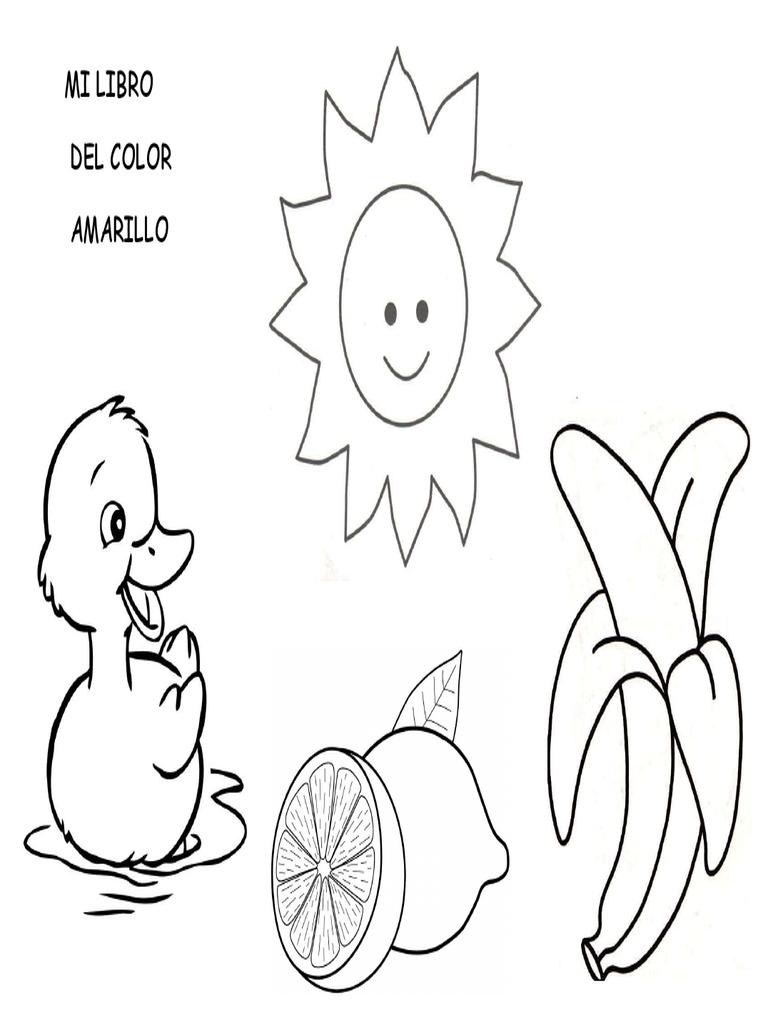 Mi Libro Del Color Amarillo | PDF