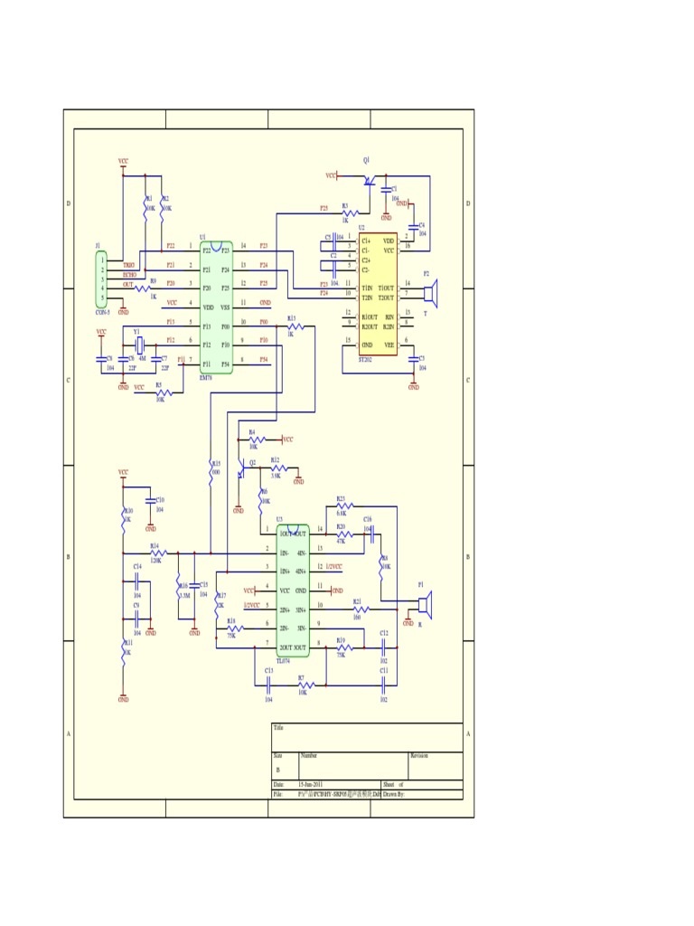 HY SRF05 Schematic | PDF