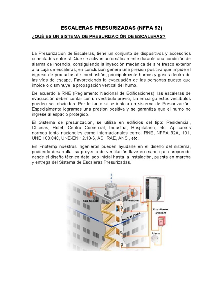 Escaleras Presurizadas Trabaj | PDF | Ascensor | Energía y recursos