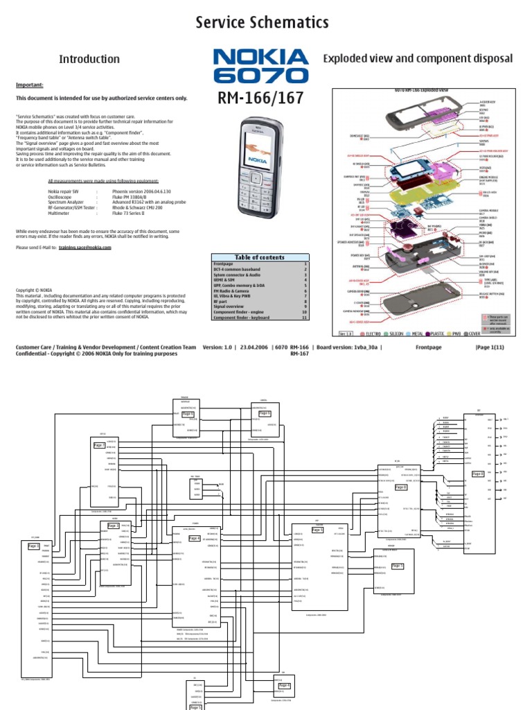 Service Schematics: Exploded View and Component Disposal | PDF ...