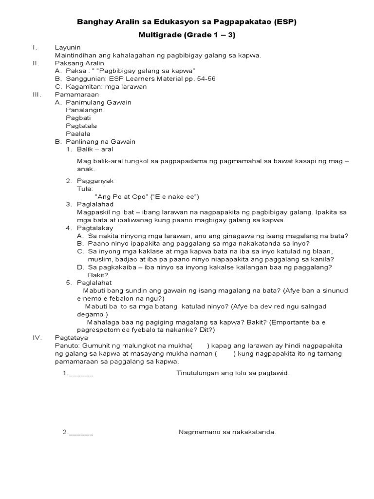 Multigrade LP Grade 1 - 3 | PDF
