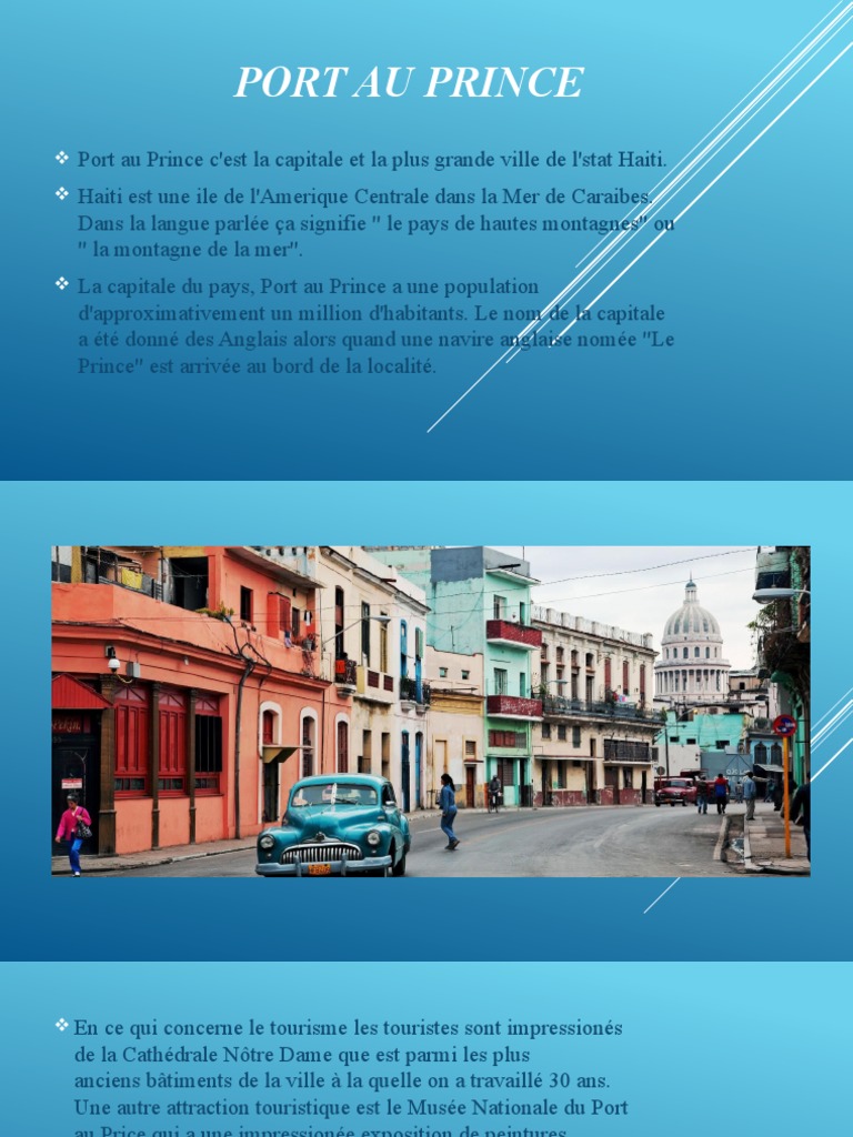 Port-au-Prince : Capitale d'Haïti et Tourisme | PDF | Voyages