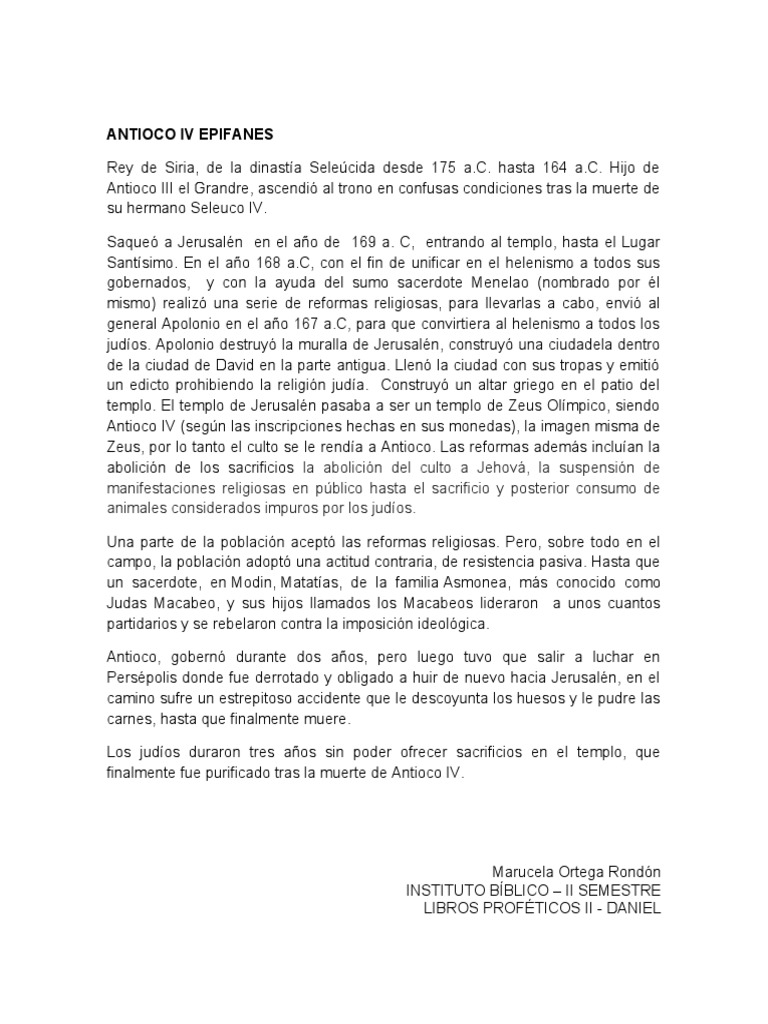 Antioco Iv Epifanes | PDF